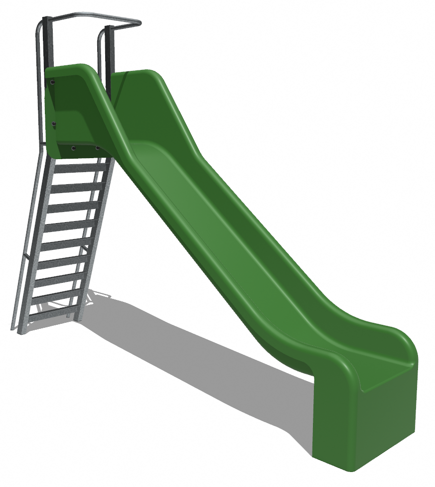 Toboggan avec escalier en métal | Fuchs Thun